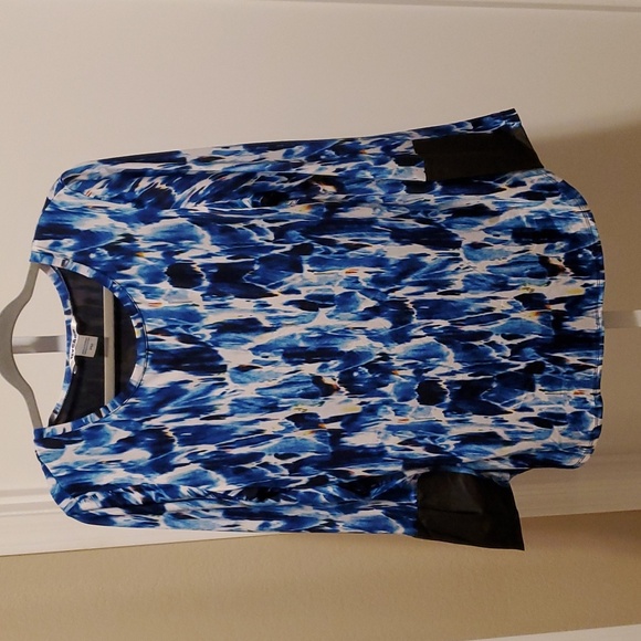 Peter Nygard | Tops | 2 Tops Nygard Long Sleeve Split Back Ble Abstract ...
